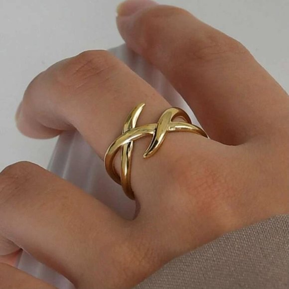 Jewelry | Criss Cross Design Ring | Poshmark